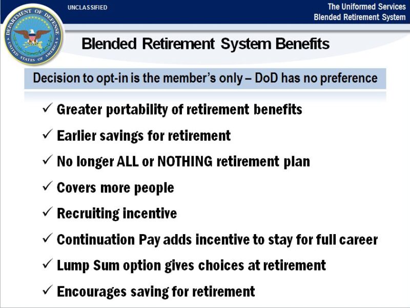 Blended Retirement System Considerations - Wise Stewardship Financial ...